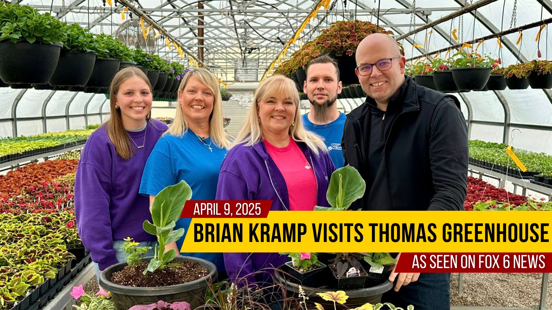 Fox 6 News Visits Thomas Greenhouse & Garden Center in Mukwonago ...